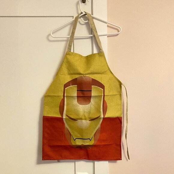 Other | Iron Man Apron Marvel Avengers Tie Back Red Yellow | Poshmark